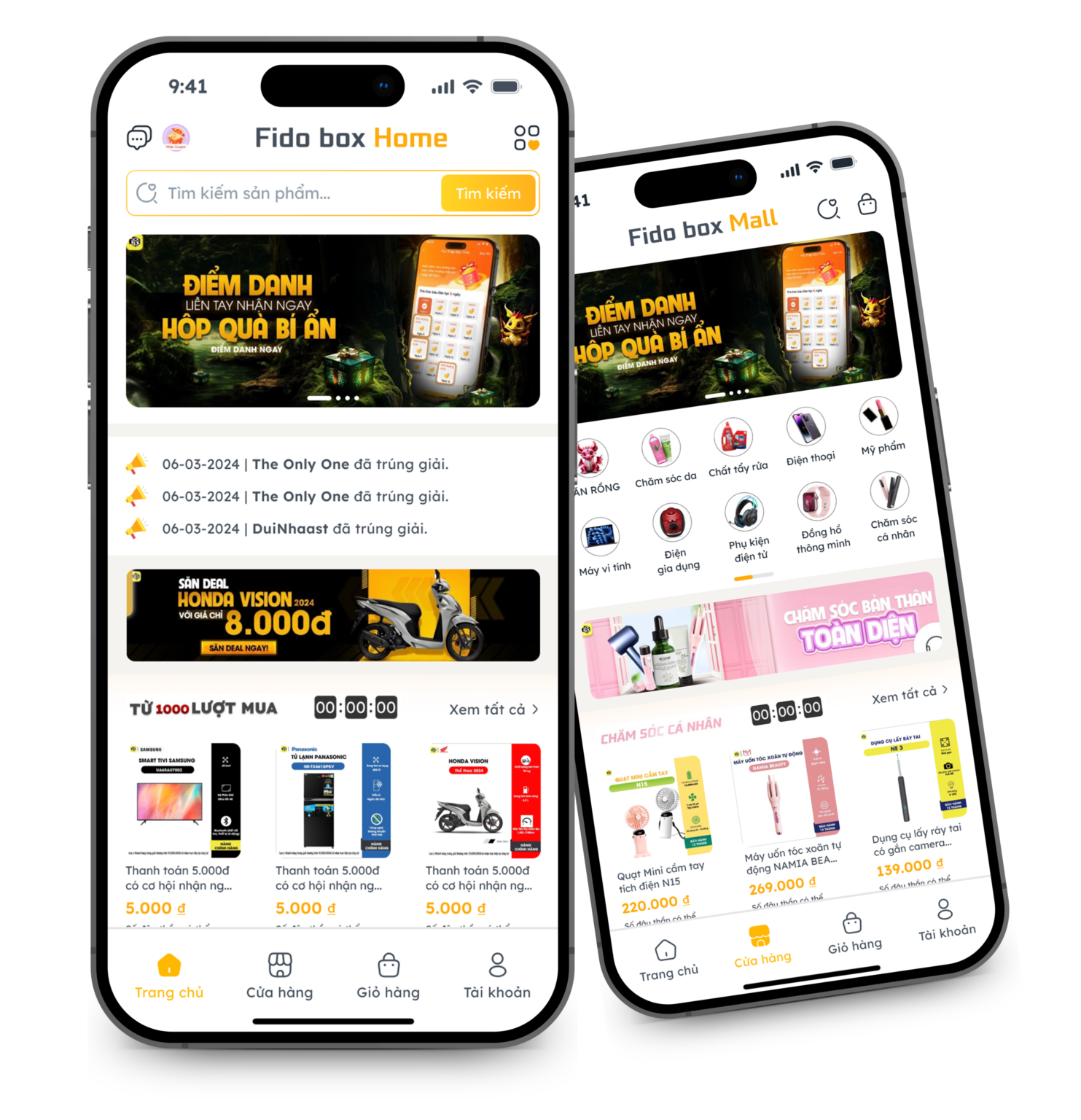 FidoBox – Ứng dụng mua sắm trực tuyến hàng đầu