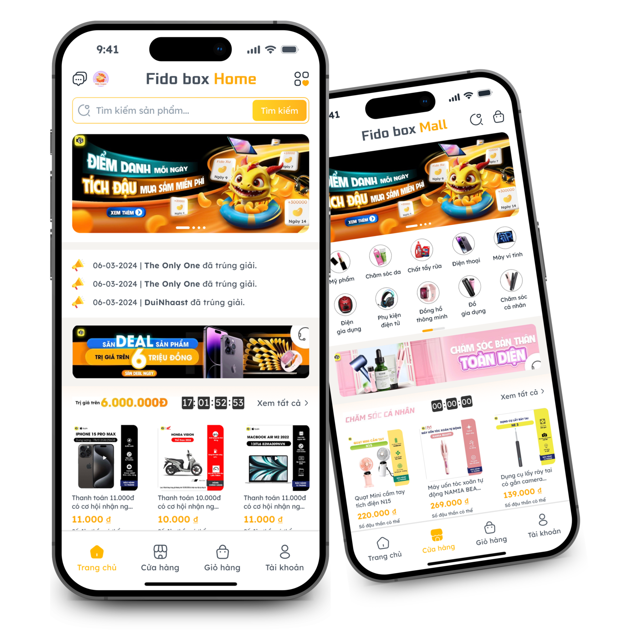 FidoBox – Ứng dụng mua sắm trực tuyến hàng đầu