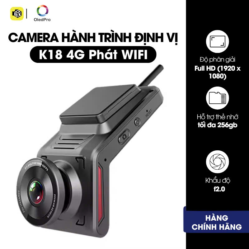 Camera hành trình có định vị K18 4G phát wifi - FidoBox