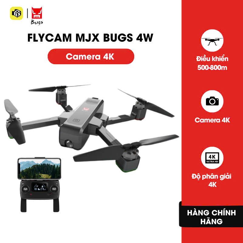 Flycam MJX Bugs 4W phiên bản Camera 4K - FidoBox